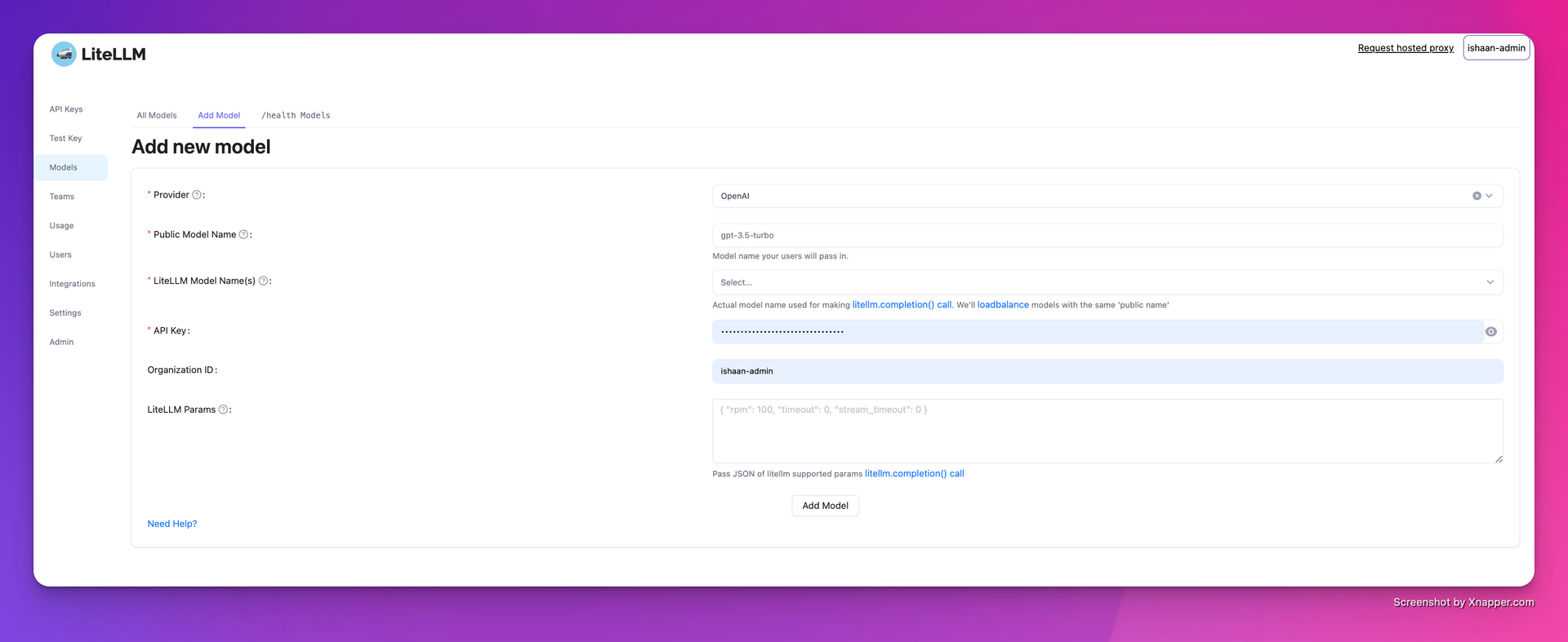 托管 LiteLLM 代理 | liteLLM 网关